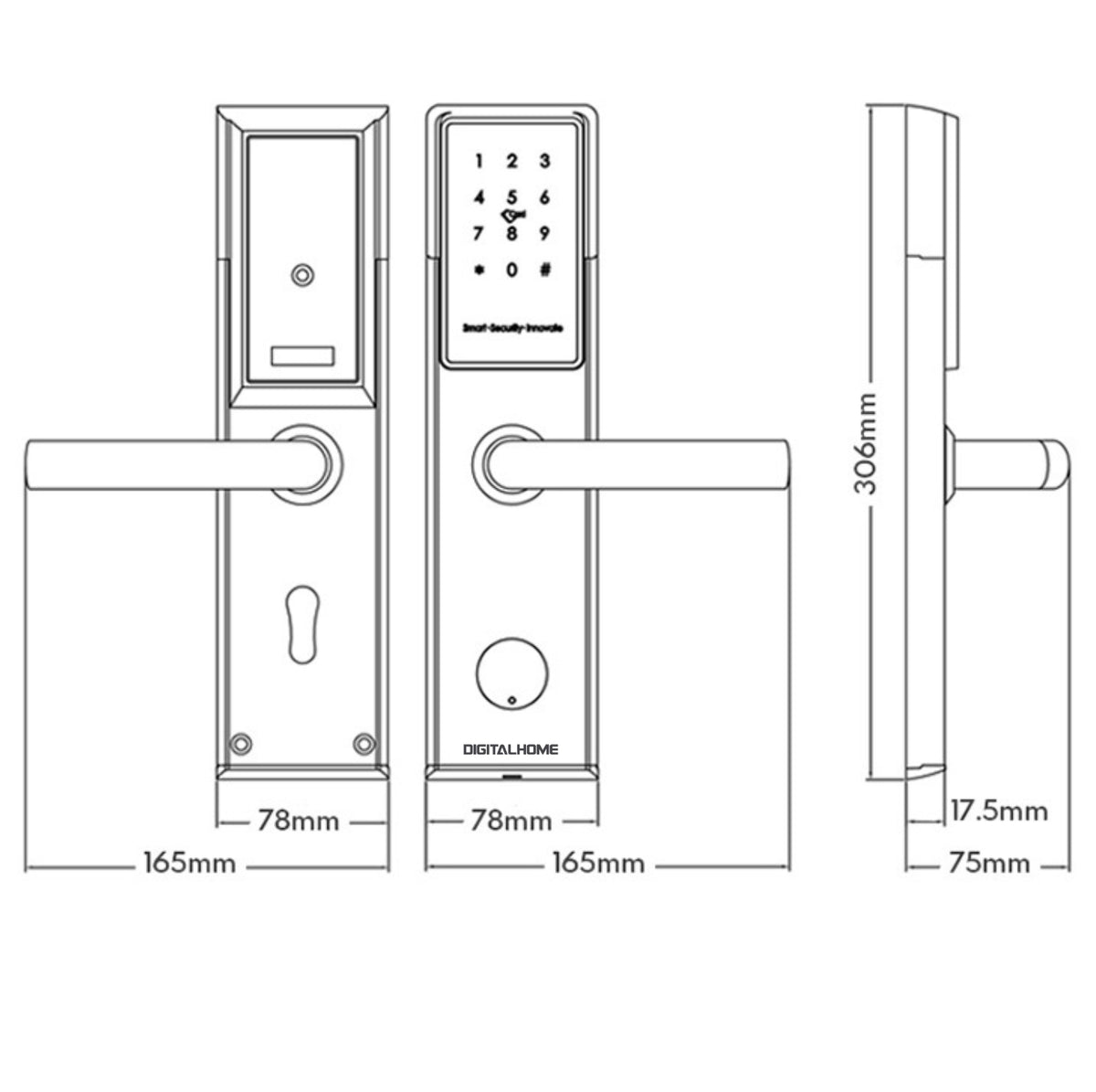 MT110 Silver Smart Lock – Digitalhome.ph