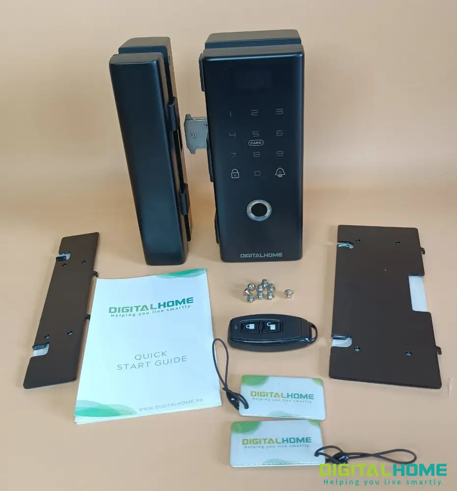 GL150 Smart Glass Door Lock with Fingerprint and Smartphone Access ...